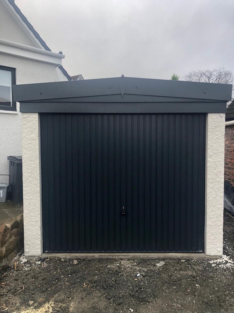Pitched Facia Garage - Welsh Builds